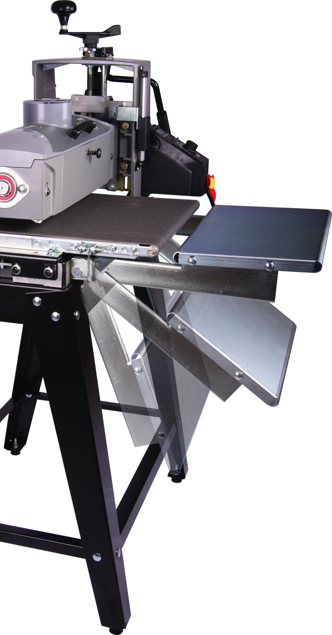 SuperMax Folding Infeed/Outfeed Tables 16-32 - Edward B. Mueller Co., Inc.