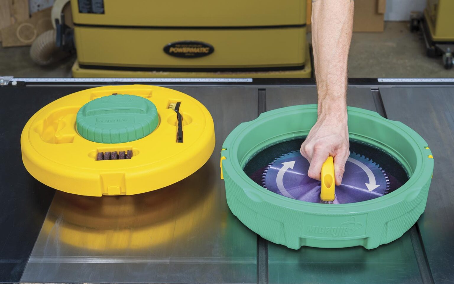 Micro Jig BLADECLEAN blade and bit cleaning system - Edward B. Mueller Co., Inc.